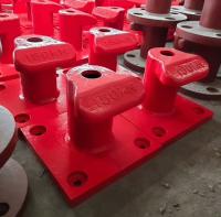 China 150KN Tee Type Cast Iron Ship Mooring Bollard Pier Dock Bollard Polished for sale