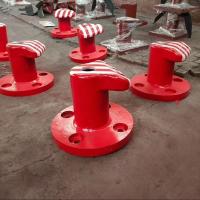 China 550KN T Type Pier Bollard - Single Bitt Marine Mooring Post with Galvanized Finish and ±0.2mm Tolerance for sale