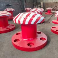China 450KN Cast Iron Pillar Bitts HT200 Port Mooring Bollard Ship Docking for sale