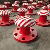 China 650KN Pillar Type Cast Steel Port Bollard with Galvanized Mooring Protection for Marine Applications for sale