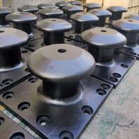 China 1000KN Pillar Type Cast Steel Small Boat Bollards - Single Bitt Design for Ship Docking Applications for sale