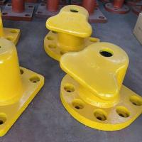 China 30T T-Head Cast Iron Yacht Bollard with 30-Ton Capacity and Bitumen Coating for Large Vessel Mooring for sale