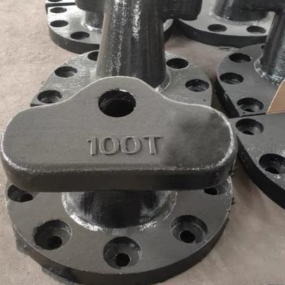 China 100T T Type Cast Iron HT200 Cross Bitt Bollard Port Bollard Polished Ship Docking for sale