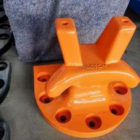 China 100T Horn Type Cast Steel Pier Bollard Polished Mooring Protection for Ports for sale