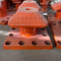 China 1500KN T Head Cast Iron Dock Bollard Galvanized Mooring Protection for Ports for sale