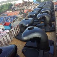 China 100T T Type Cast Iron HT200 Cross Bitt Bollard Port Bollard Polished Ship Docking for sale