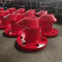China 550KN T Type Cast Steel Boat Bollard Galvanized Dock Mooring Bollard for Ship for sale