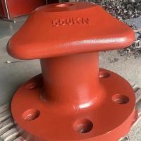 China 550KN T Type Cast Steel Boat Bollard Galvanized Dock Mooring Bollard for Ship for sale