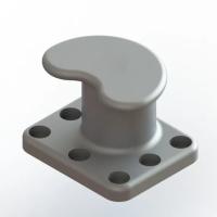 China 80T Kidney Type Cast Steel Dock Bollard Galvanized Mooring Bitt for Ship Docking for sale