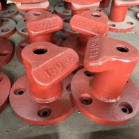 China 150KN Cast Iron HT200 T Head Boat Bollard Galvanized Marine Mooring Bollard for sale