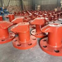 China 50KN T Head Cast Iron HT200 Jetty Bollard Pier Dock Mooring Bollard Polished for sale