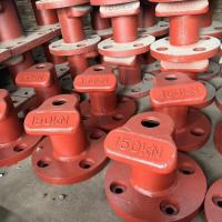 China 150KN Cast Iron HT200 T Head Boat Bollard Galvanized Marine Mooring Bollard for sale