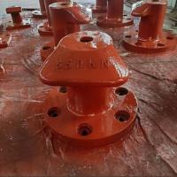 China HT200 Cast Iron T Type Boat Bollard 550KN with Nuts and Washers Polished for Marine Use for sale