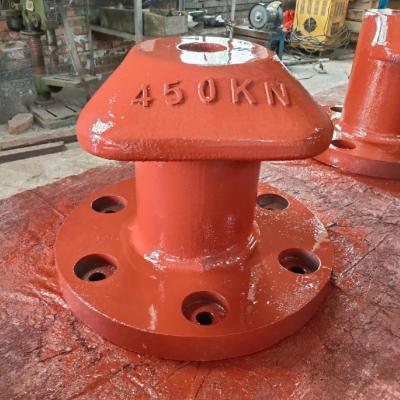 China 450KN T Type Cast Iron HT200 Boat Bollard Refractory Coating Polished for Boats for sale
