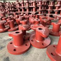 China 50KN T-Shaped Cast Iron Boat Deck Bollard Galvanized Mooring Protection for Marine Docking for sale