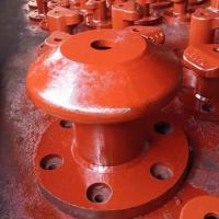China 450KN Pillar Type Cast Iron Mooring Bitt Port Bollard Polished Protection for sale