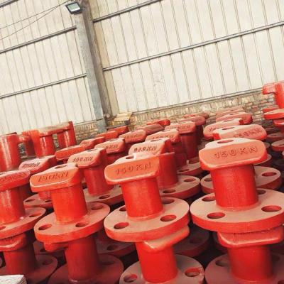 China 150KN Cast Iron HT200 T Head Boat Bollard Galvanized Marine Mooring Bollard for sale