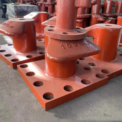 China HT200 Cast Iron T Type Bollard 1500KN Ship Mooring Dock Bollard Polished for sale