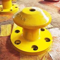 China Pillar Type Cast Iron Single Bitt Bollard 450KN Port Ship Docking Polished for sale