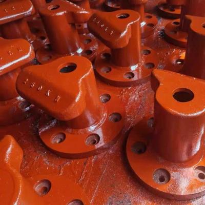 China 250KN T Head Cast Iron Bollard Galvanized Marine Pier Bollard for Ship Mooring for sale