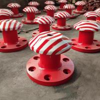 China 350KN Cast Iron Marine Jetty Bollard Pillar Type Pier Bollard for Ship Docking for sale