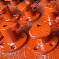 China 150KN T Type Cast Iron Mooring Bollard HT200 for Ship Dock Galvanized for sale
