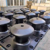 China 1000KN Cast Iron HT200 Single Bitt Bollard - Galvanized Dock Mooring for Marine Applications for sale