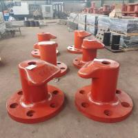 China 350KN Tee Type Cast Iron Ship Bollard Mooring Bitts Galvanized Marine Boat Shore for sale