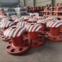 China 650KN Pillar Type Cast Iron Boat Bollard - P-Shaped Marine Mooring Equipment with 650KN Capacity for sale