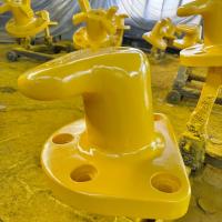 China 30T T Type Cast Iron HT200 Boat Bollard Pier Bollards Galvanized Mooring Protection for sale