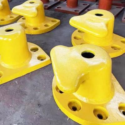 China 30T Tee Type Cast Steel Port Bollard Galvanized Mooring Protection for Docks for sale