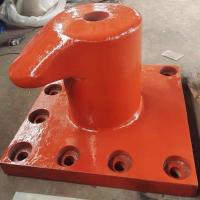 China 1000KN T Head Cast Steel Boat Bollard Jetty Bollards Hot Dip Galvanized Ship Docking for sale