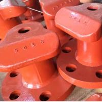 China 50KN T Head Cast Iron HT200 Dock Bollard - Galvanized Marine Mooring Post for Ship Docking for sale