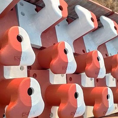China 450KN T Head Cast Steel ZG230-450 Dock Bollard Yacht Bollard Polished Ship Docking for sale