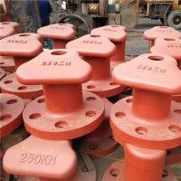 China 250KN Cast Steel T Head Cross Bitt Bollard Galvanized Dock Mooring for sale
