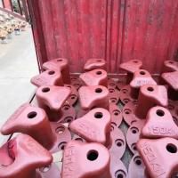 China Cast Steel T-Type Bollard 150KN ZG230-450 Yacht Pier Mooring Bollard Painted Bitumen for sale