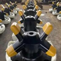 China 100T Horn Type Cast Iron Mooring Bollard Ship Bollard Polished Mooring Protection for sale