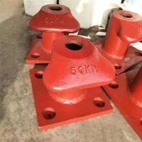 China 50KN T Type Cast Steel Boat Bollard Jetty Mooring Bollard Galvanized Marine Protection for sale