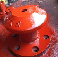 China 550KN Pillar Type Cast Iron HT200 Yacht Mooring Bollards Bitts Polished Dock Mooring for sale