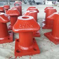 China 50KN Cast Steel ZG230-450 Tee Type Cross Bitt Bollard Galvanized Ship Docking for sale
