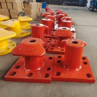 China 250KN Cast Steel T Head Cross Bitt Bollard Galvanized Dock Mooring for sale