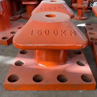 China 1000KN Cast Steel T Head Jetty Bollard Galvanized Mooring Protection for Ports for sale
