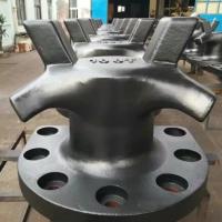 China 100T Horn Type Cross Bitt Bollard - Ductile Iron Galvanized Ship Mooring Equipment for Port Docking for sale