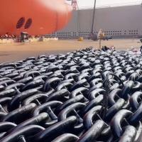 China 87mm Stud Link Anchor Chain - High Strength Alloy Steel with Spray Paint Coating for Marine Applications for sale