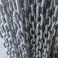 China 44mm Grade 3 High-Strength Alloy Steel Spray Paint Stud Link Anchor Chain 10-130mm Size Range for sale