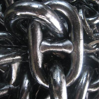 China 60mm Grade 3 High-Strength Alloy Steel Spray Paint Stud Link Anchor Chain for Marine Applications for sale