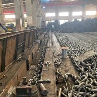 China Grade 3 Stud Link Anchor Chain 48mm High Strength Alloy Steel Spray Paint for sale