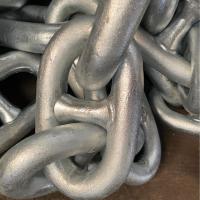 China 102mm Grade 3 High Strength Alloy Steel Galvanized Stud Link Anchor Chain for sale
