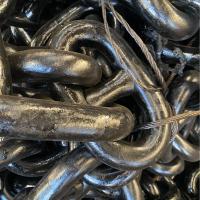 China 137mm U3 Spray Paint High Strength Alloy Steel Stud Link Ship Anchor Chain for sale