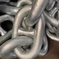 China 107mm Spray Paint Stud Link Anchor Chains Ship Mooring Anchor Chain for sale